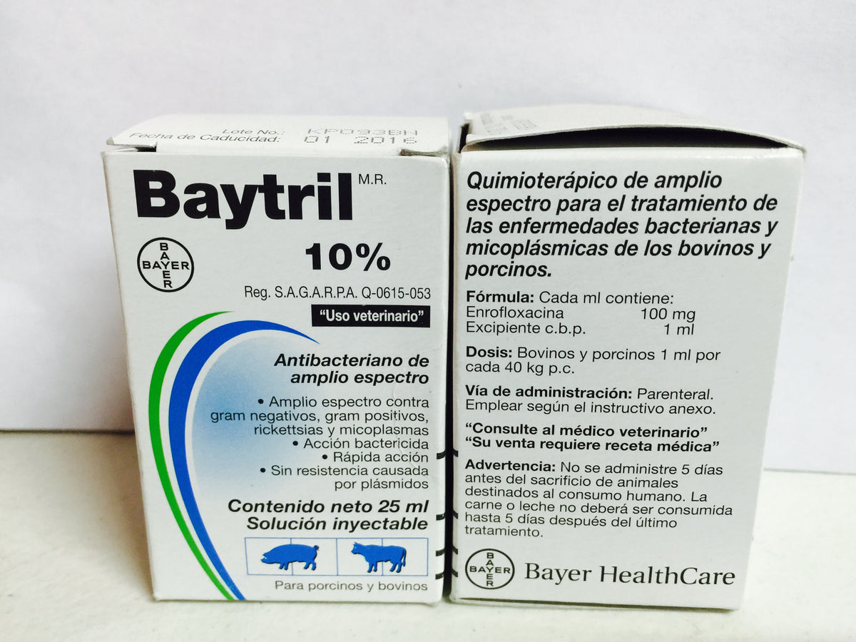 Baytril 10% (Injectable) – One Stop GF Supplies